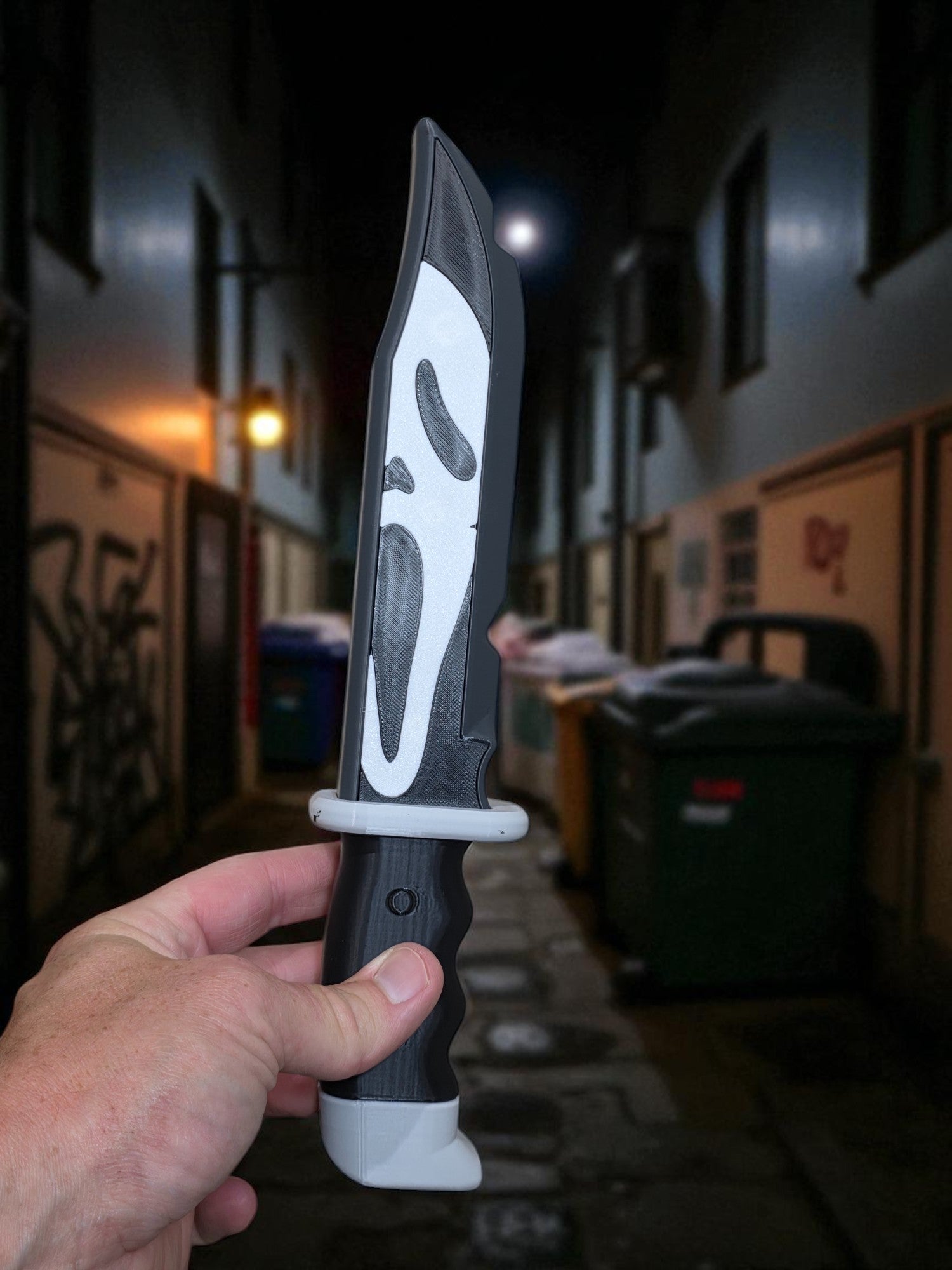 3D-Printed Ghostface-Inspired Cosplay Prop | Horror Fan Collectible ...